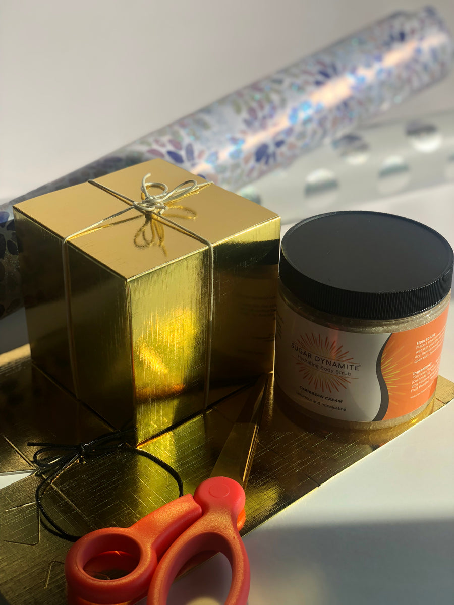 Gold Gift Box with pearl elastic bow – SUGAR DYNAMITE